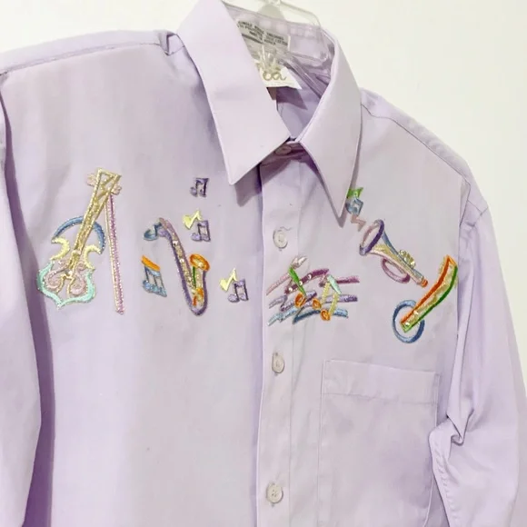 Tia | Tops | Vintage Tia Button Front Blouse Pointed Collar Embroidered ...